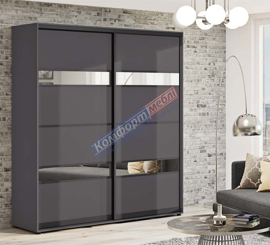 Шкаф-купе 2 м Комфорт "Модель 5" 2 х дверный графит — купить за 14367 ...